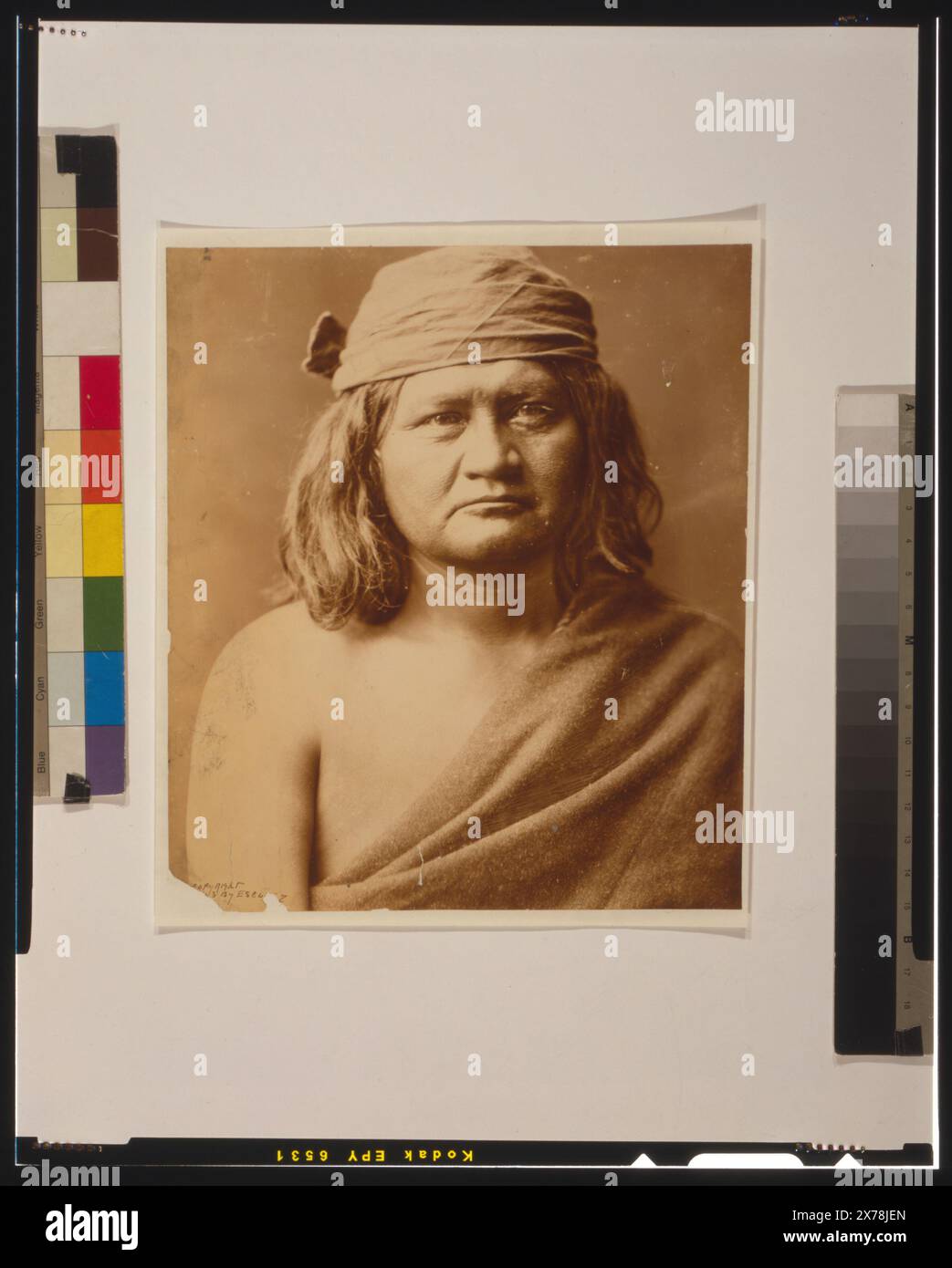 Native man, head-and-shoulders portrait, facing front, LC no. 1., E.S ...