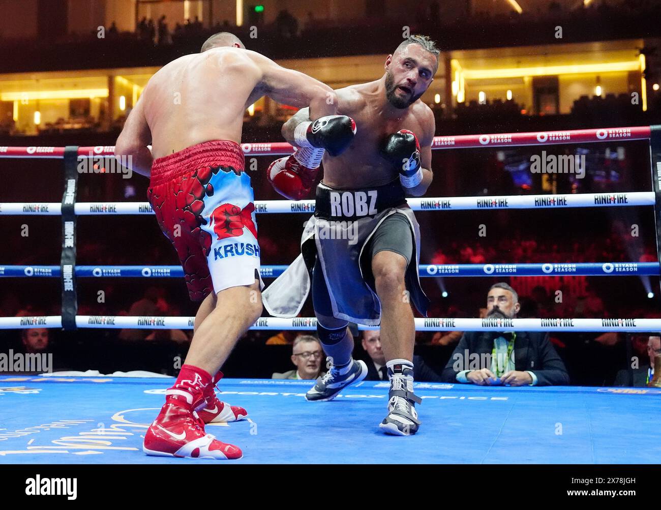 Sergey Kovalev (left) in action against Robin Sirwan Safar in their ...