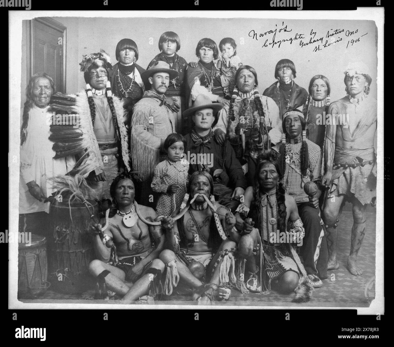 Navajos, Title taken from item., Gerhard Sisters., On verso: Faded ...