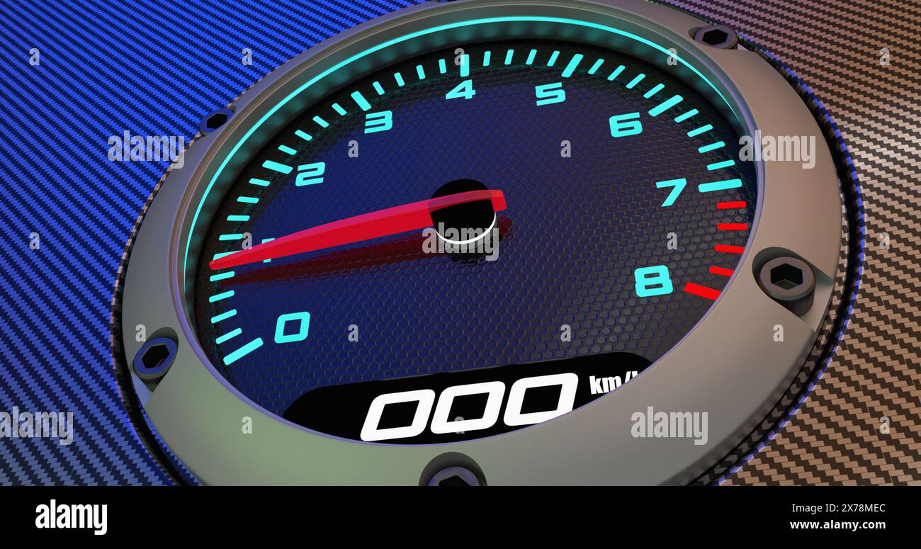 High-speed tachometer. 3D render Stock Photo - Alamy