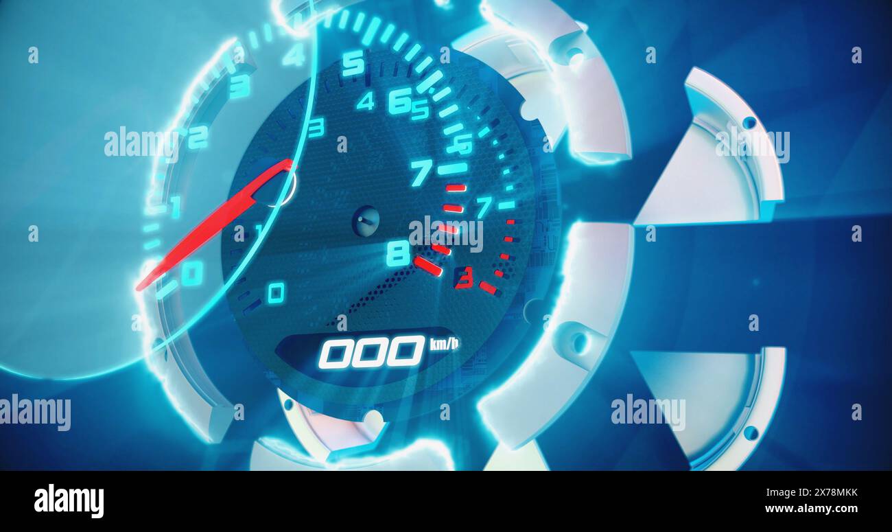 High-speed tachometer. 3D render Stock Photo - Alamy