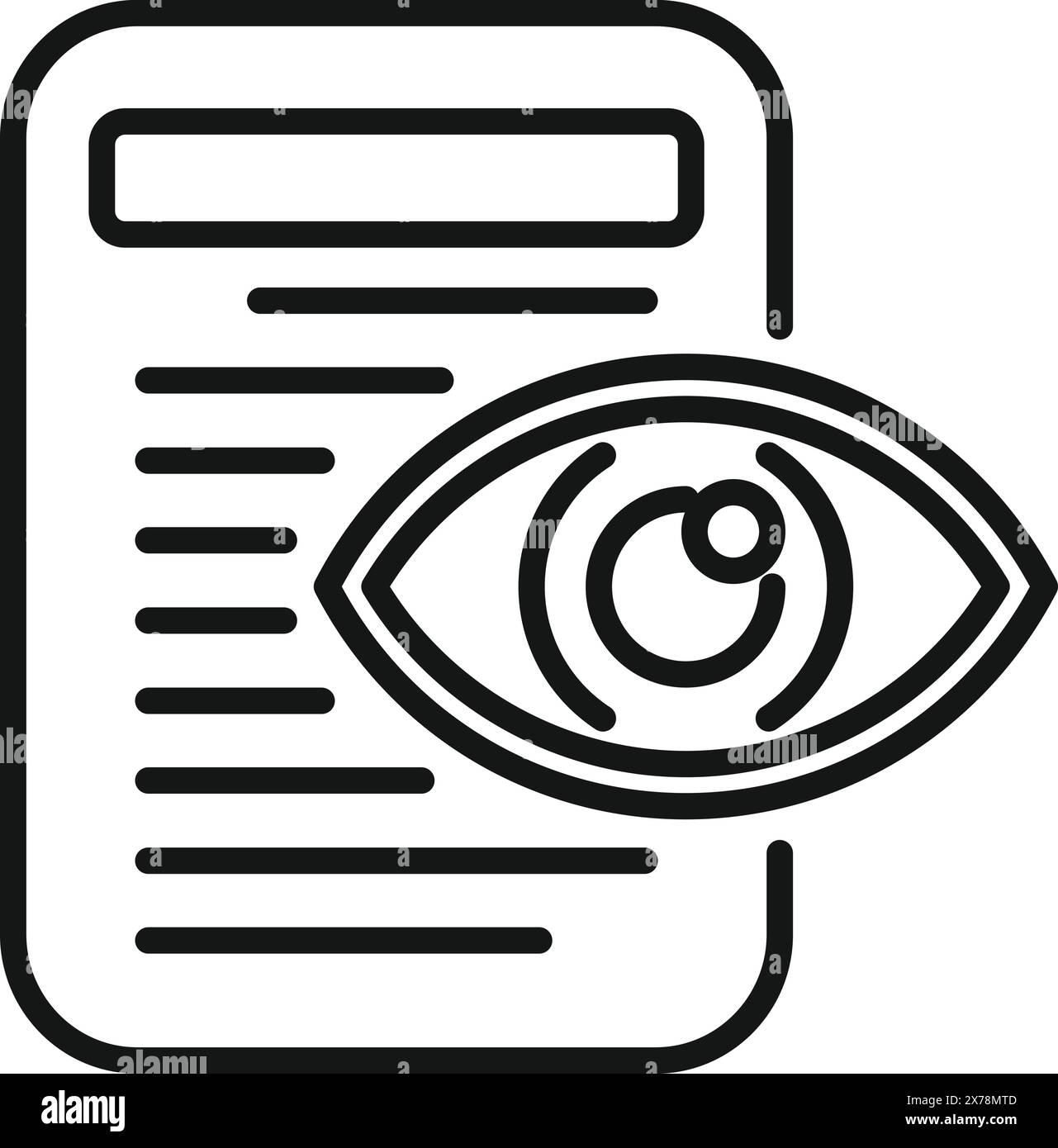 Minimalist black and white line art vector icon illustration depicting ...