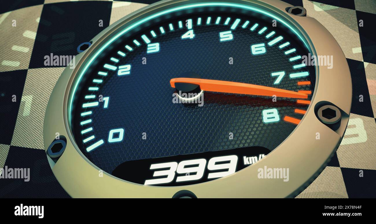 High-speed tachometer. 3D render Stock Photo - Alamy