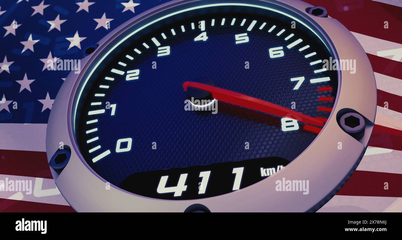 High-speed tachometer. 3D render Stock Photo - Alamy