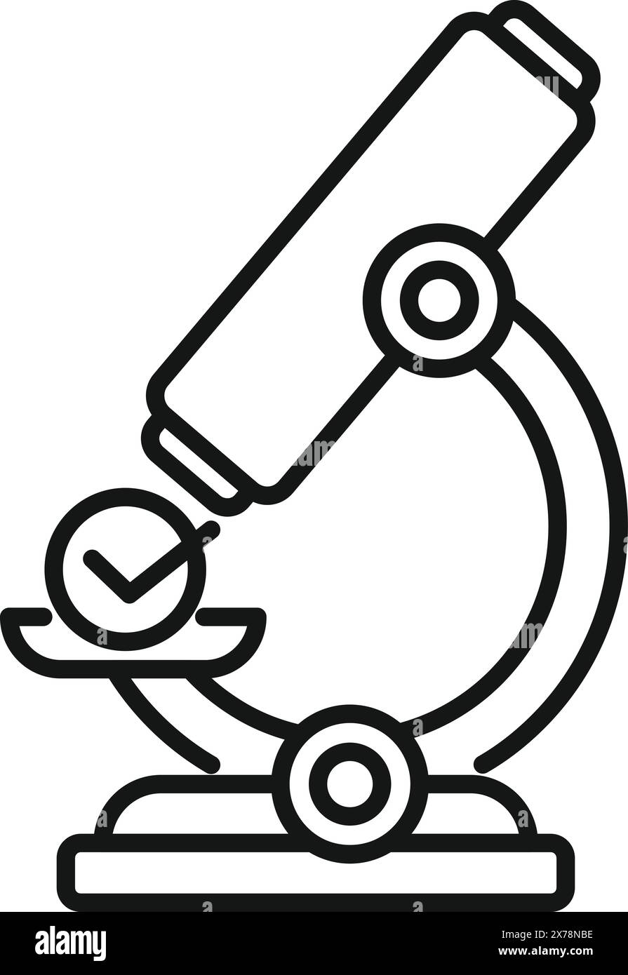 Microscope clipart Black and White Stock Photos & Images - Alamy