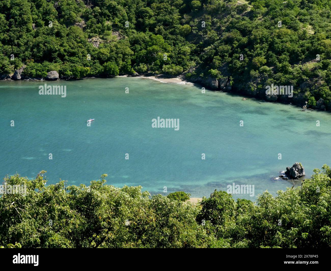 Aerial photo of marigot bay hi-res stock photography and images - Alamy