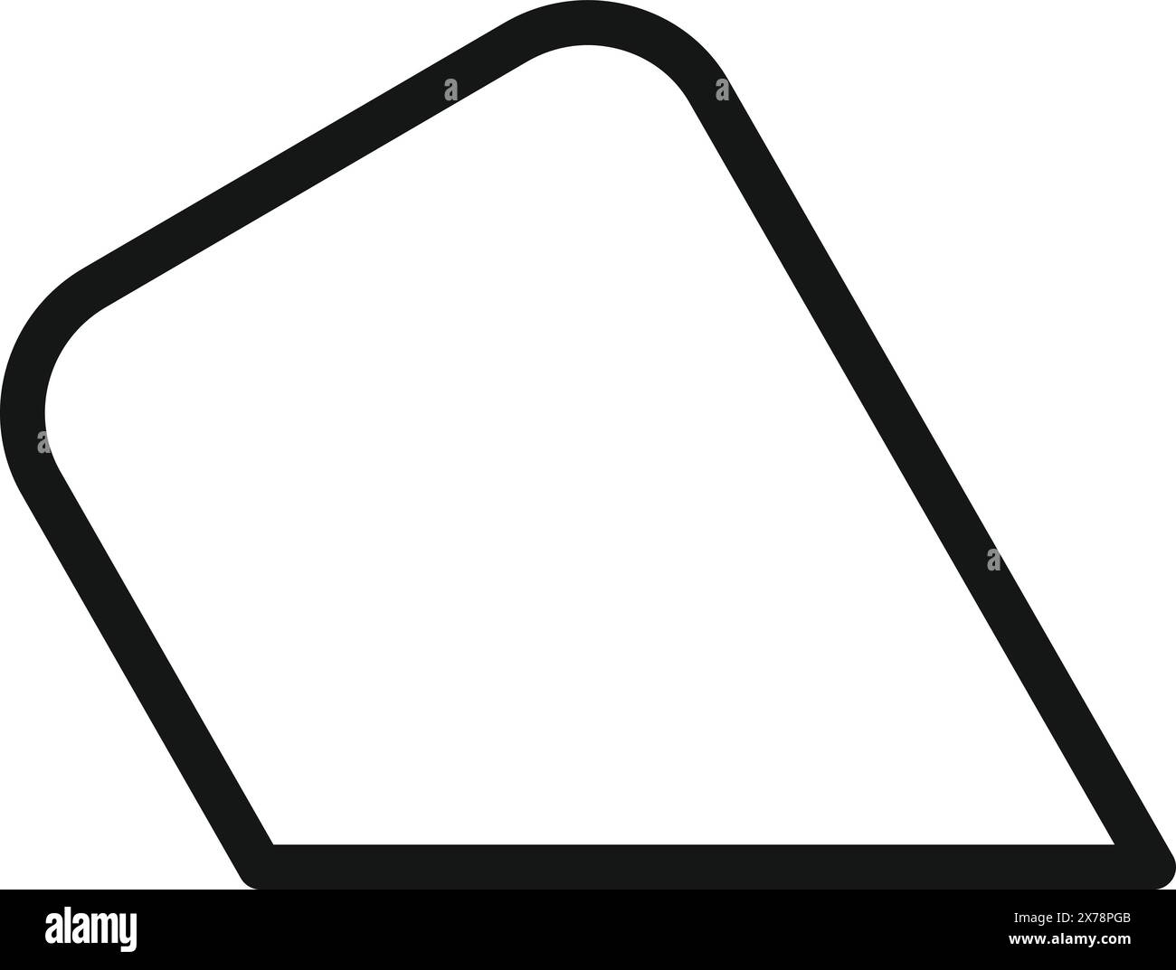 Simple line drawing of a taco shell, perfect for menus and foodrelated ...