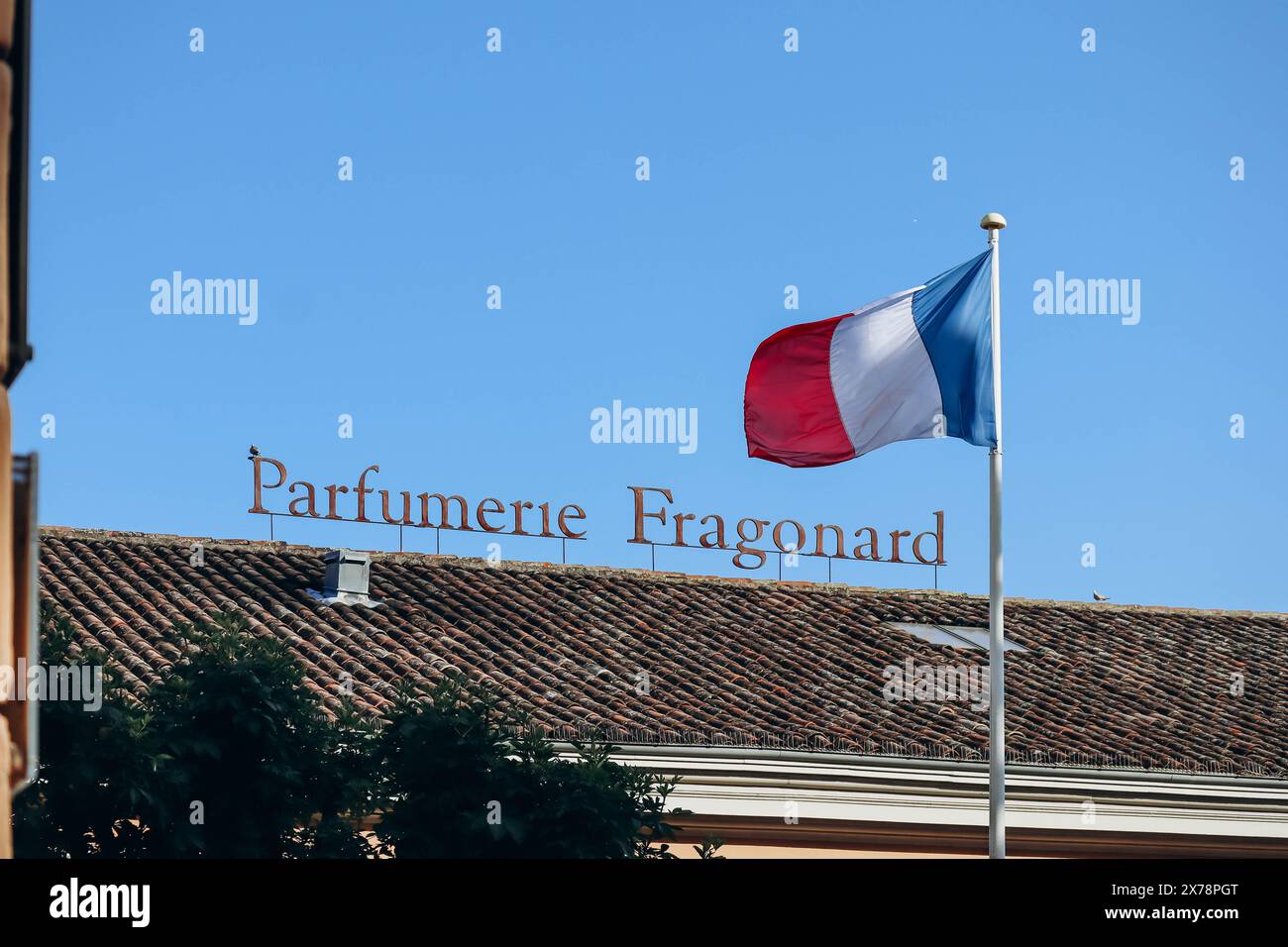Grasse, France - July 23, 2023: Signboard of the Fragonard museum in ...