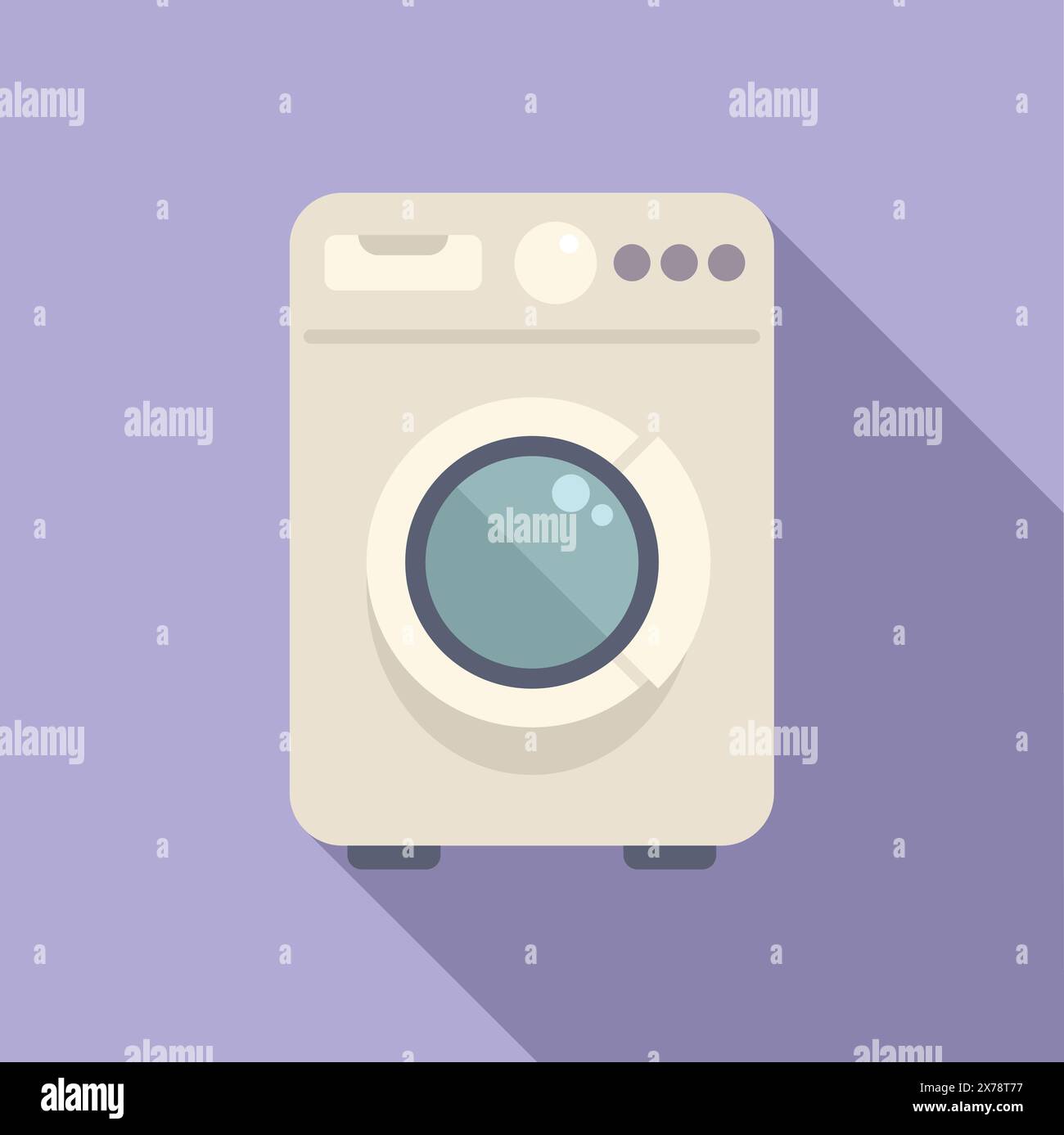 Front loading washing machine Stock Vector Images - Alamy