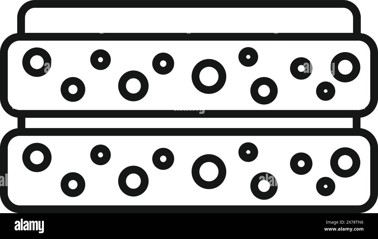 Vector illustration of cookies in a simple line art style, suitable for ...