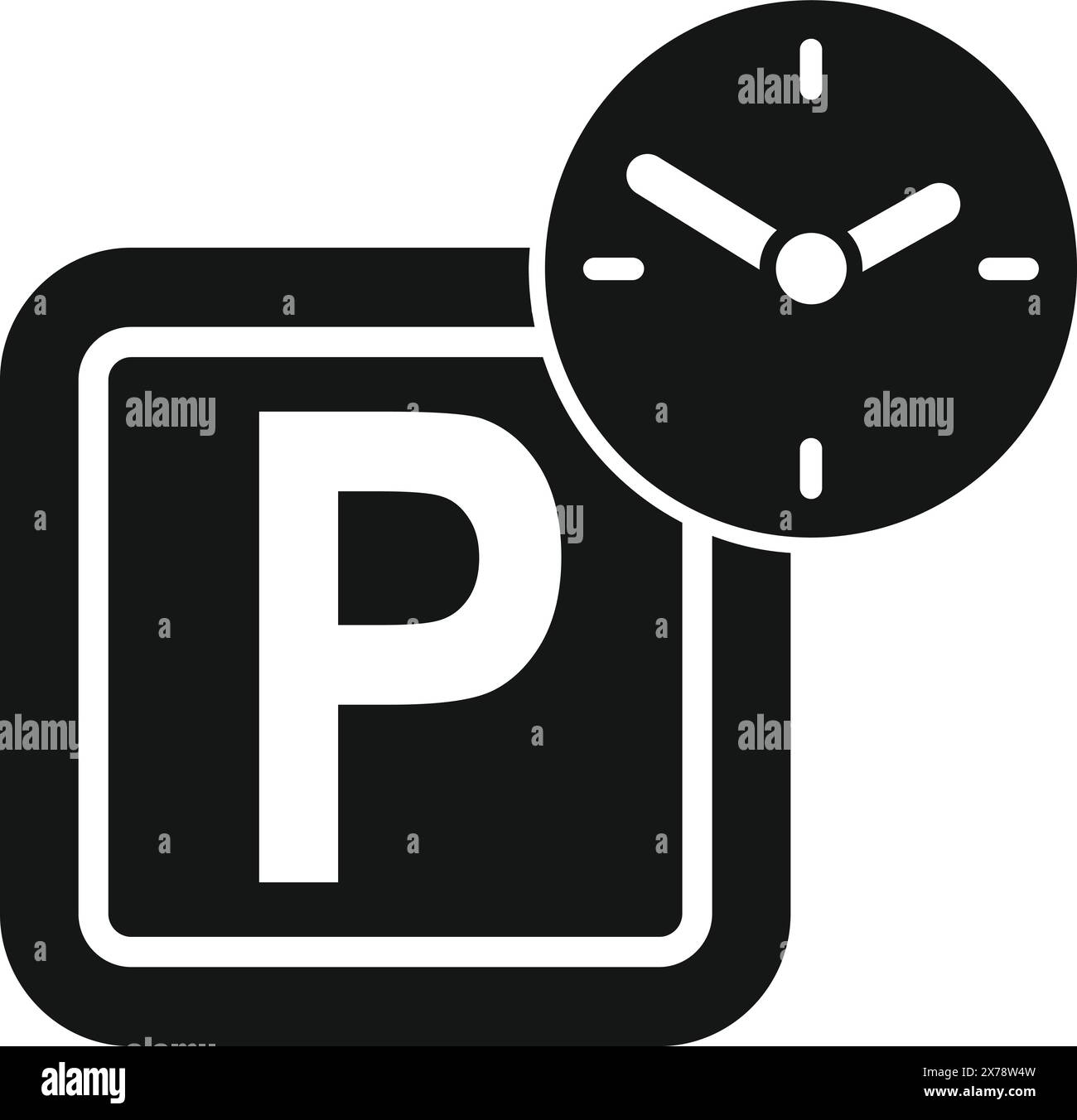 Controlled zone parking sign Stock Vector Images - Alamy