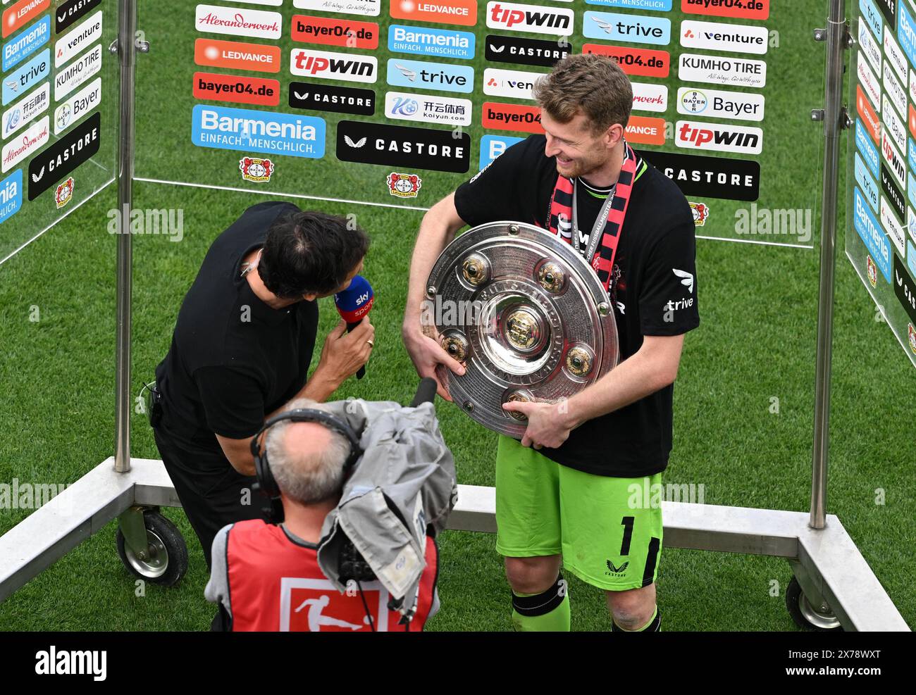 Leverkusen, Germany. 18th May, 2024. Soccer, Bundesliga, Bayer ...