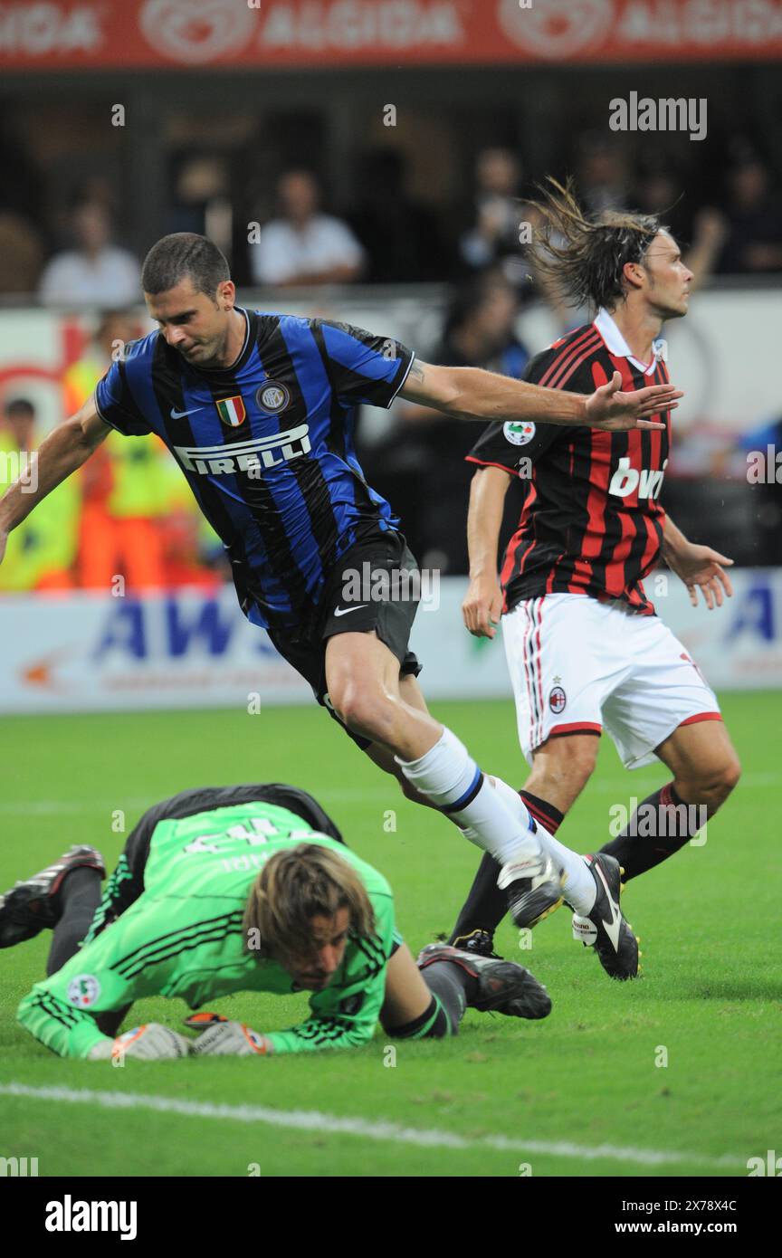 Milan Italy 29/08/2009: Thiago Motta,Inter player, during the match Ac ...