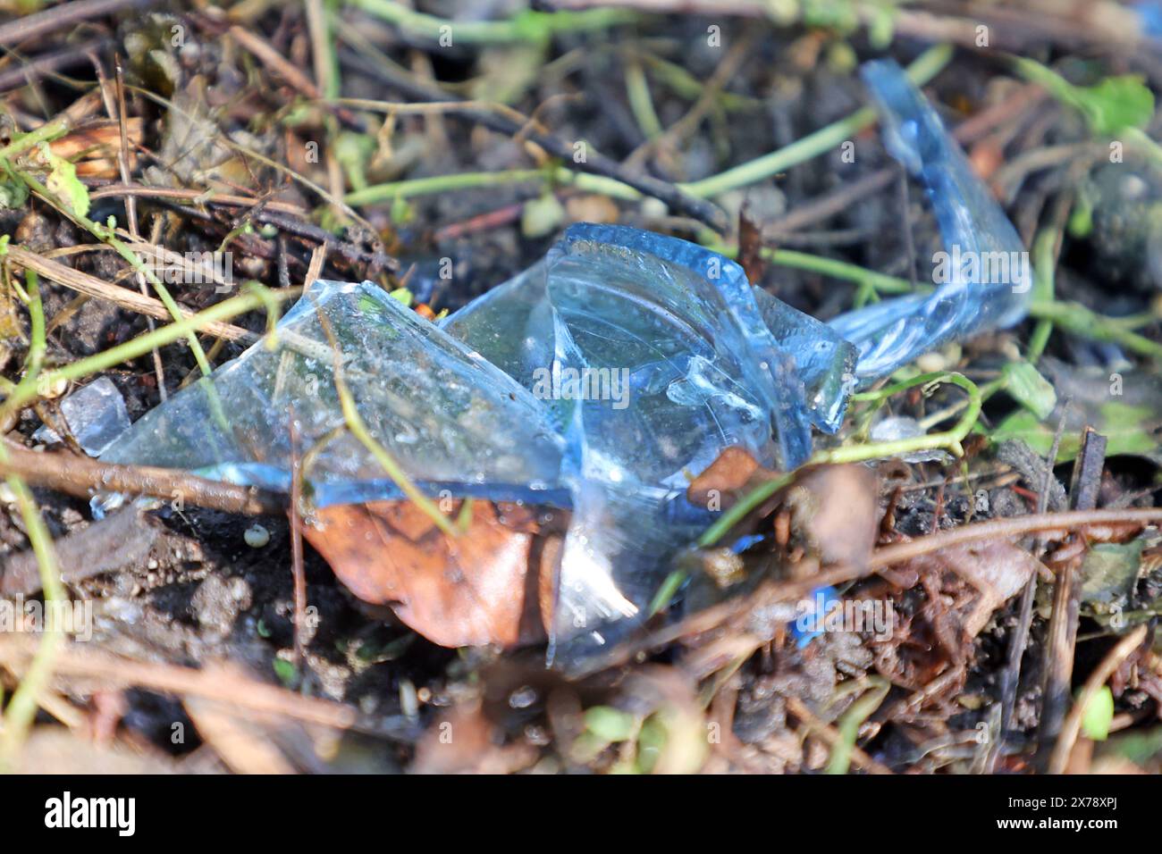 Verletzungsgefahr durch Glassplitter Die Scherben von Getränkeflaschen ...