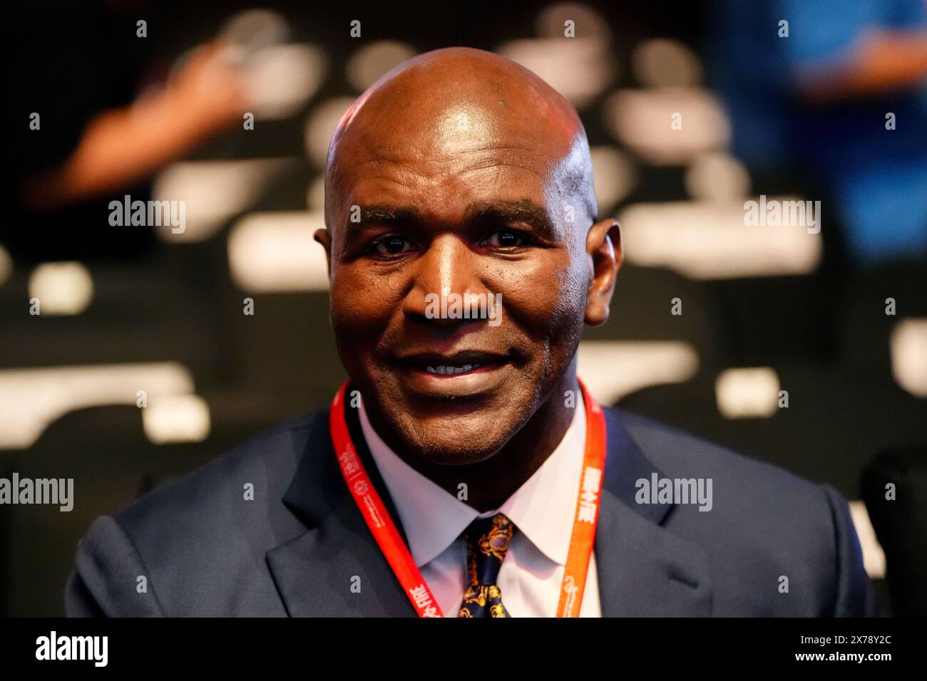 Former boxer Evander Holyfield at Kingdom Arena, Riyadh. Picture date ...