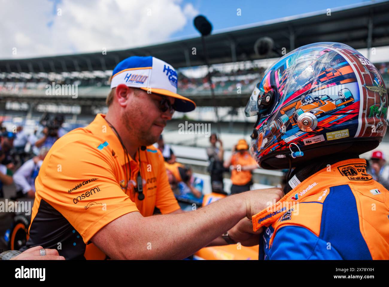 Indianapolis, USA. 18th May, 2024. INDIANAPOLIS, INDIANA - MAY 18: Indy ...