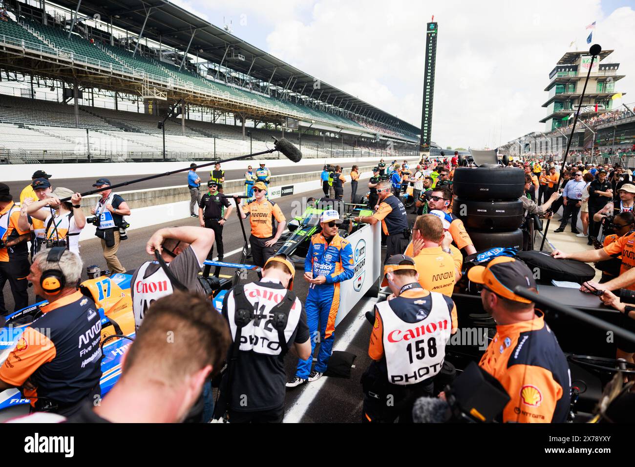 Indianapolis, USA. 18th May, 2024. INDIANAPOLIS, INDIANA - MAY 18: Indy ...