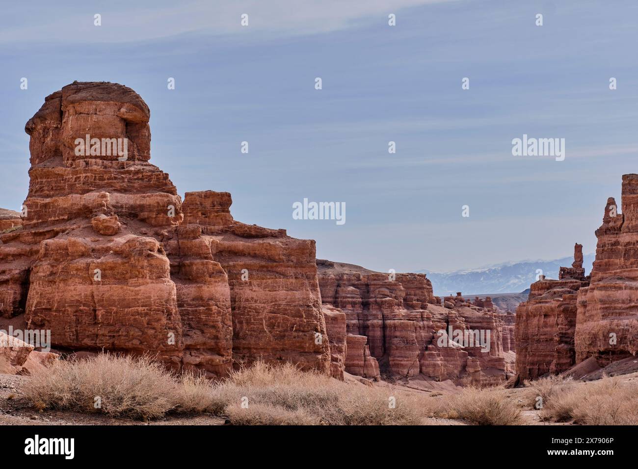 Amazing valley of Castles Gorge, Charyn Canyon National Nature Park in ...