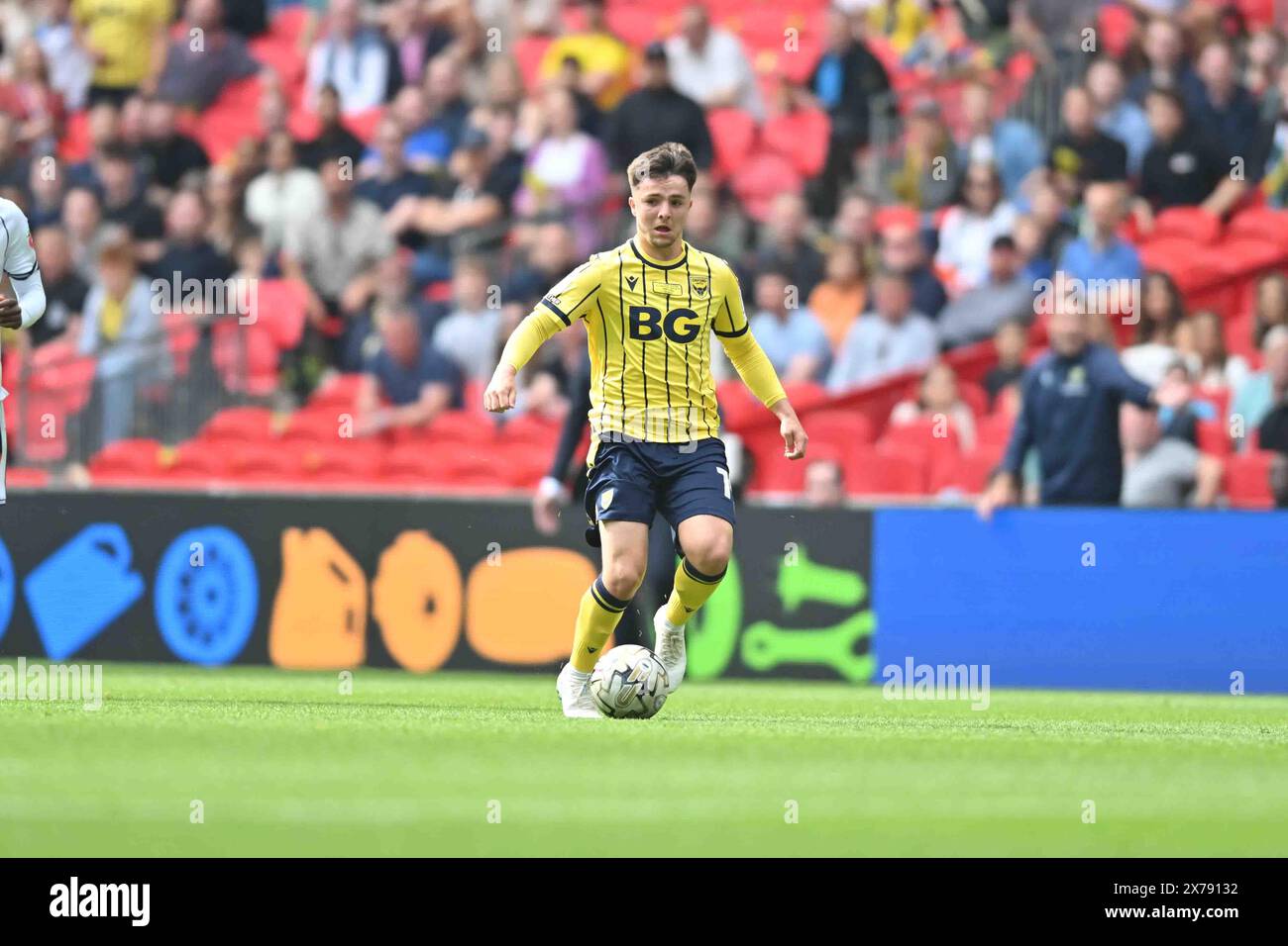 Tyler Goodrham 19 Oxford United) controls the ball during the Sky Bet ...