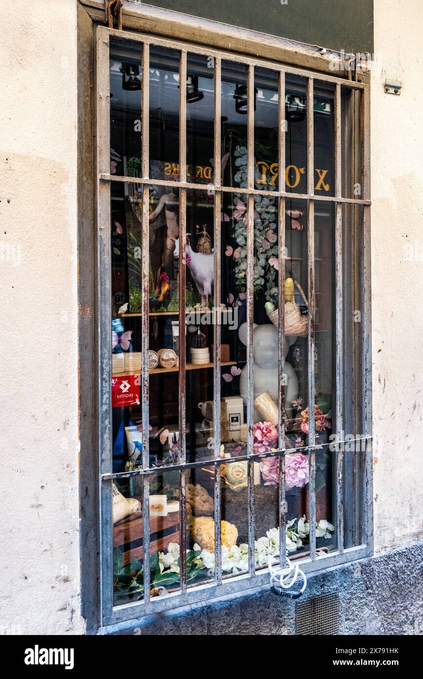 Colorful shop display in a street in Old Town, Vieille Ville in Nice ...