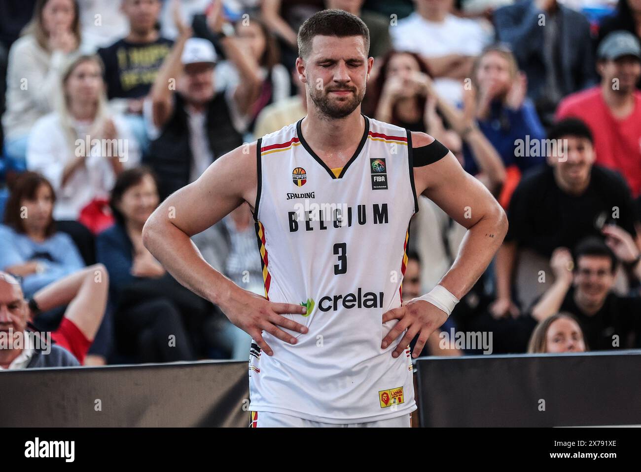Debrecen, Hungary. 18th May, 2024. Belgian Bryan De Valck look dejected ...