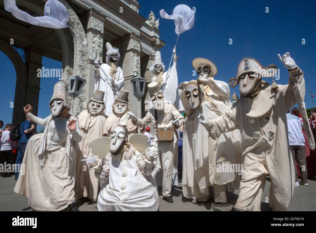 Moscow, Russia. 18th of May, 2024.The oldest street theater in Russia ...