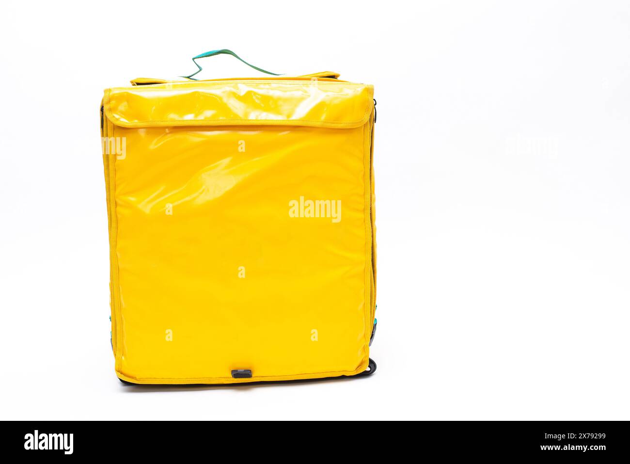 Yellow heat bag isolated on white background. For transporting food ...