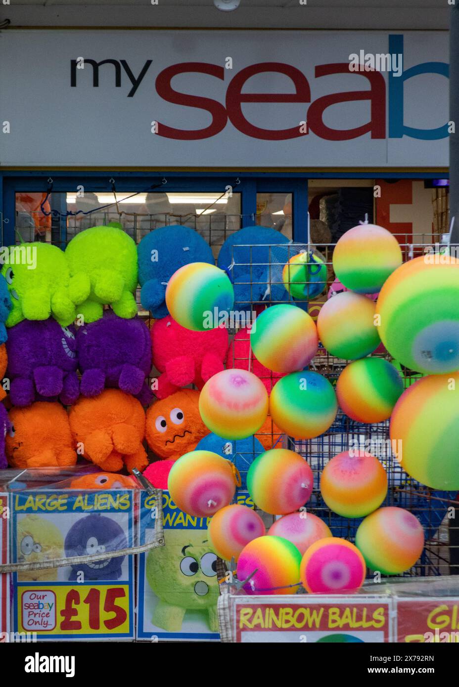Bouncy ball window display Stock Photo - Alamy