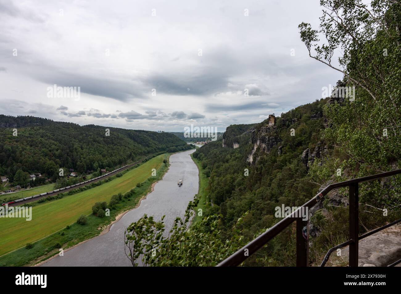 Elbe river valley train hi-res stock photography and images - Alamy
