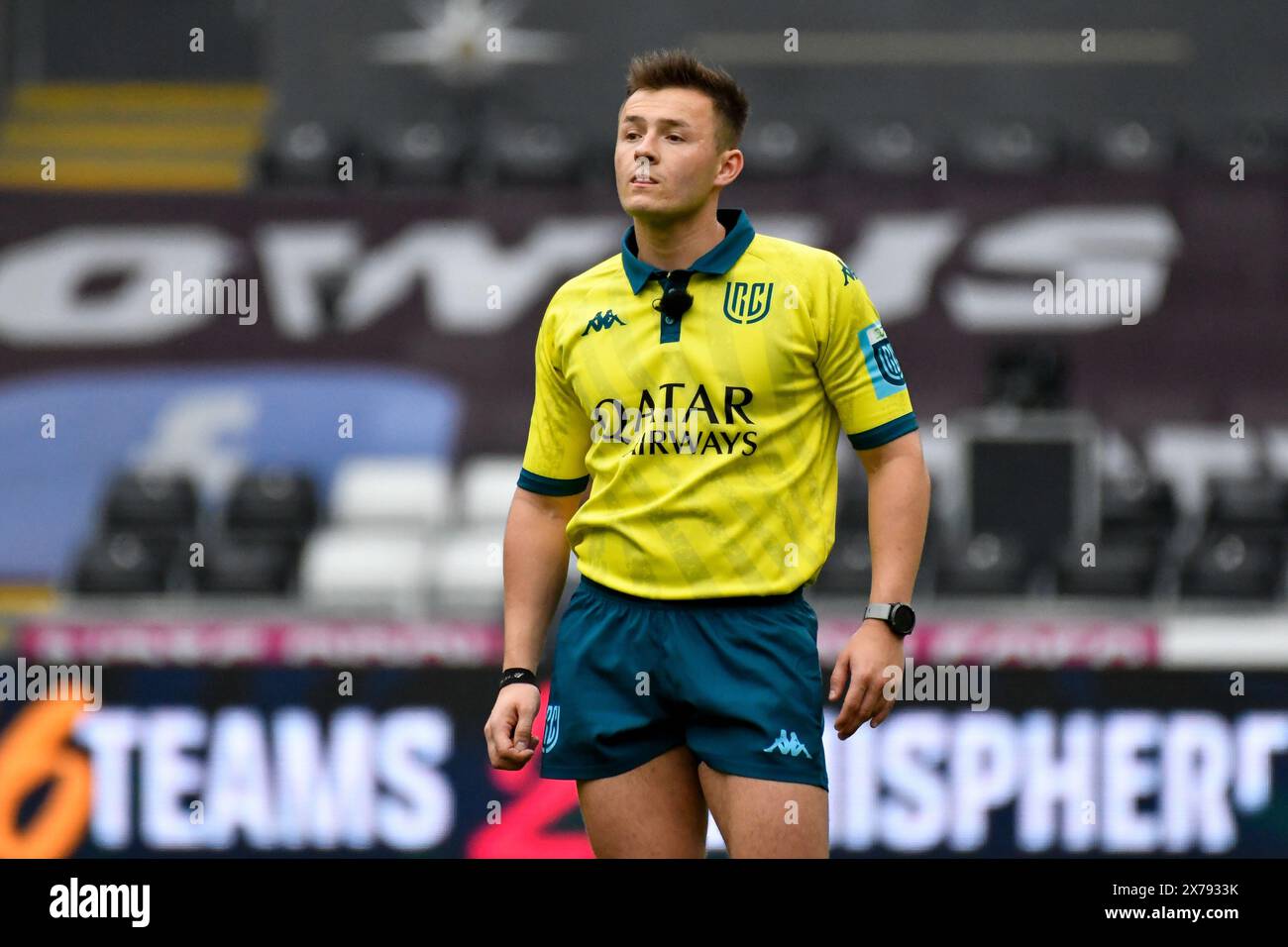 Swansea, Wales. 18 May 2024. Match Referee Ben Breakspear during the ...
