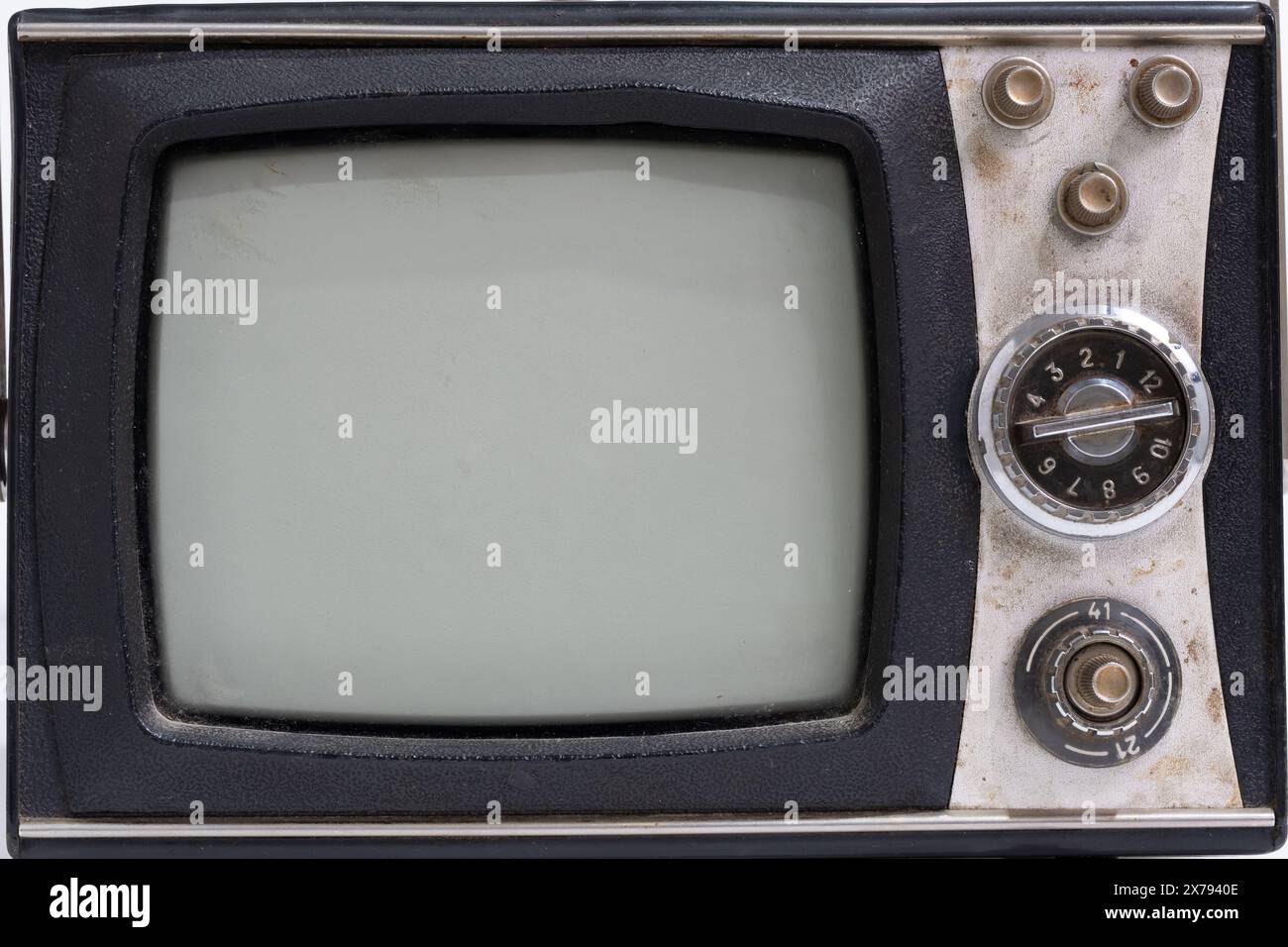 Old vintage television screen close hi-res stock photography and images ...