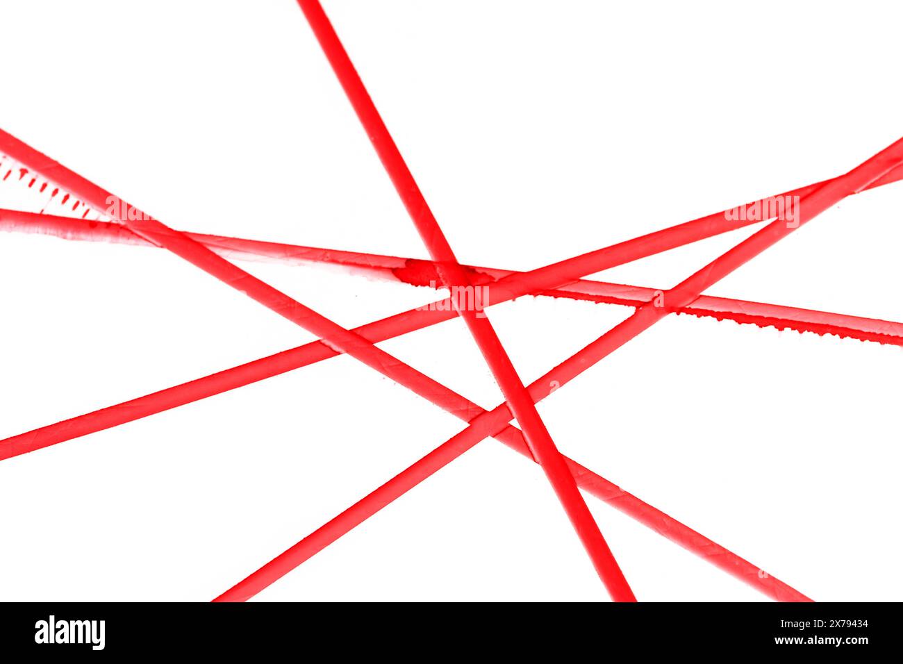 Red lines on white background. Concept of policies, restrictions and ...