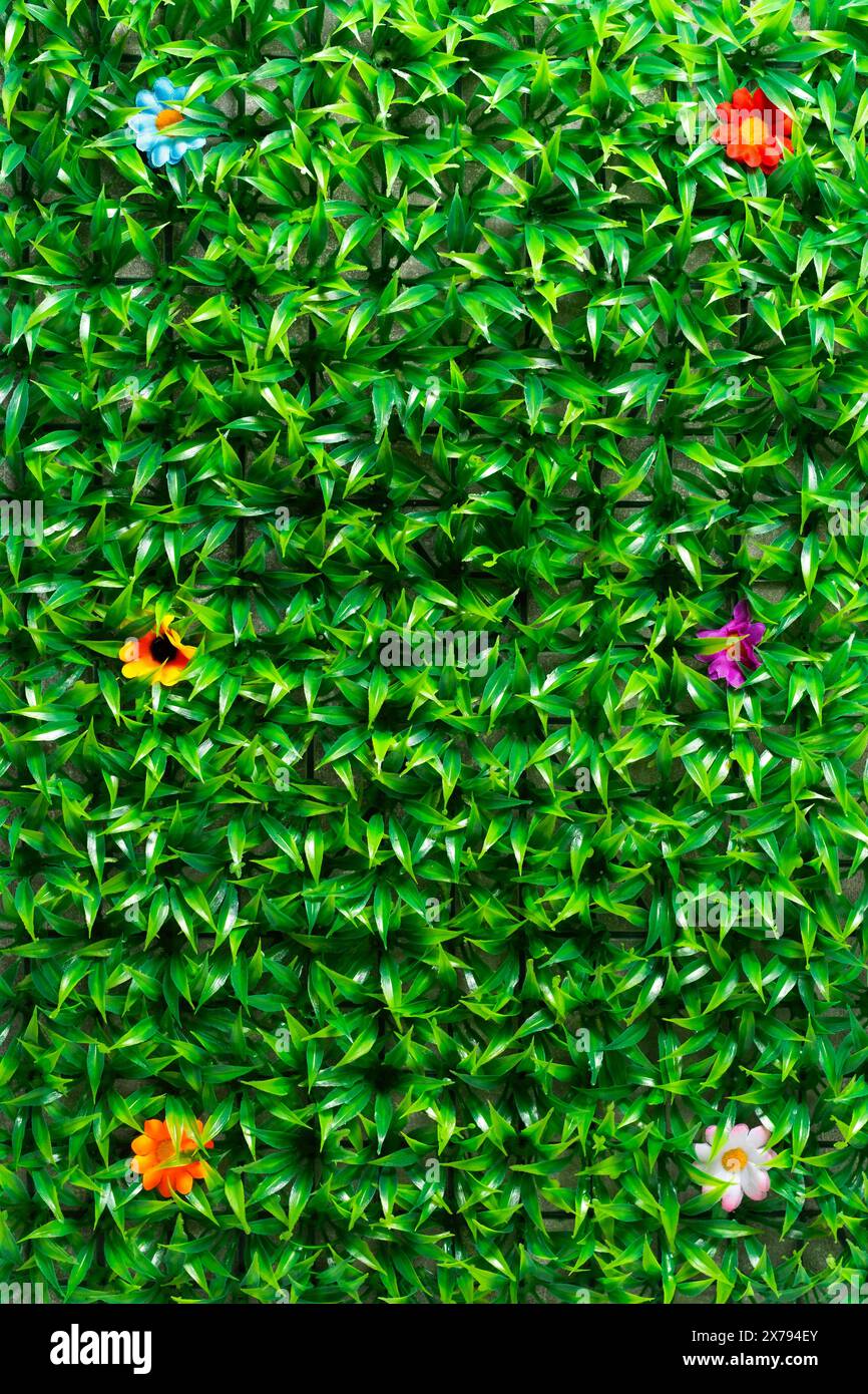 Green background made of artificial plastic grass Stock Photo - Alamy