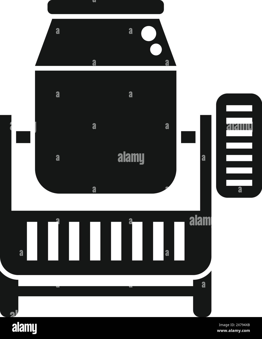 Vector graphic of a traditional milk bottle delivery on a front porch ...