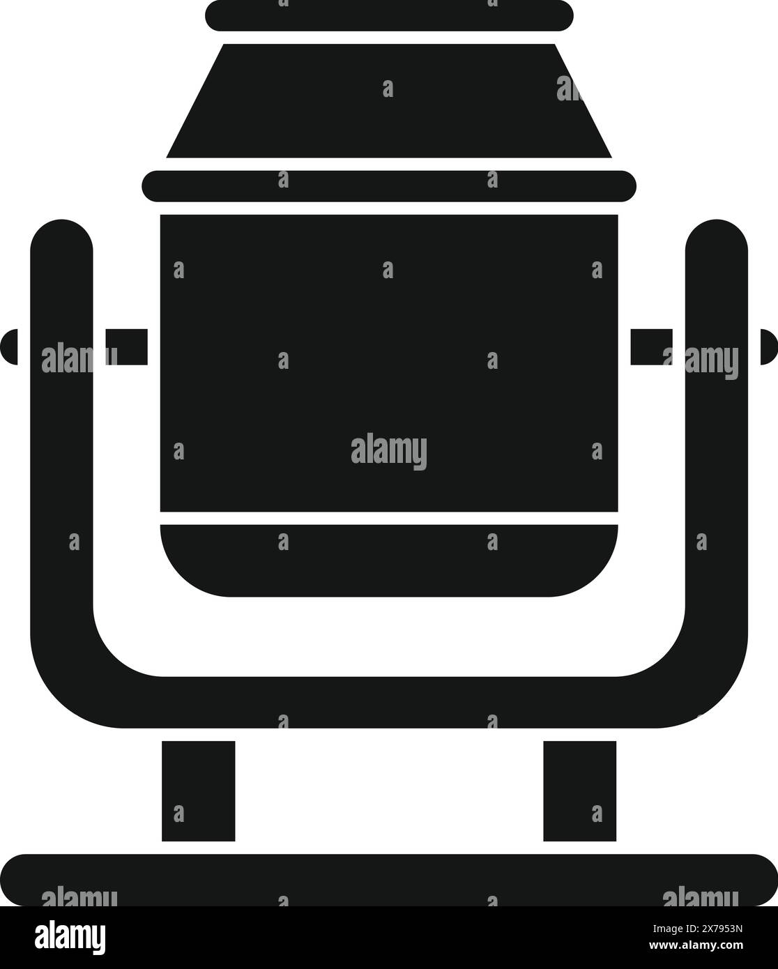 Simplified black and white vector illustration of a camera lens icon ...