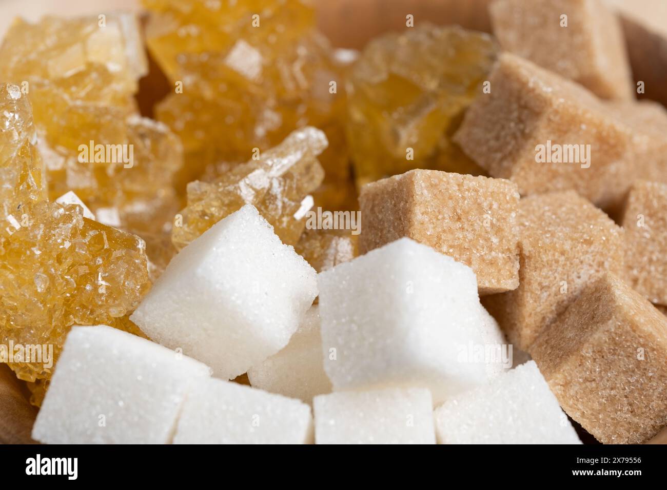 Traditional Uzbek navat sugar, cane sugar and refined sugar Stock Photo ...