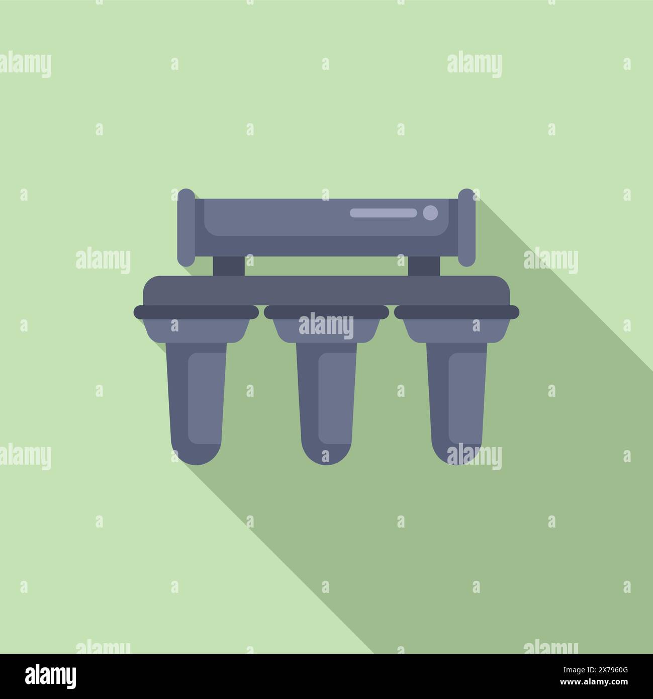 Flat design icon of a lab centrifuge, used for separating fluids, on a ...