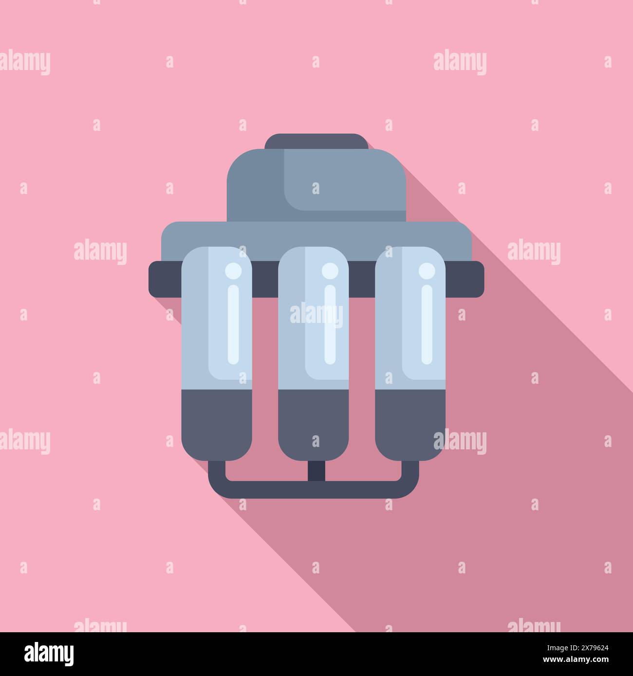 Vector illustration depicting a stylized vintage camera with a modern ...