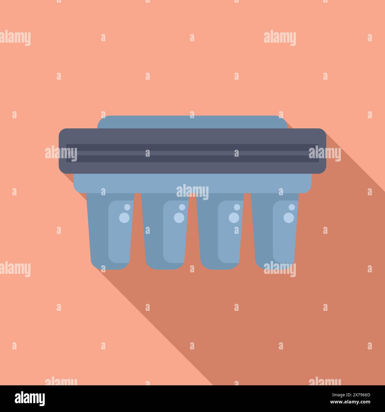 Simplified illustration of a water filter, perfect for infographics and ...