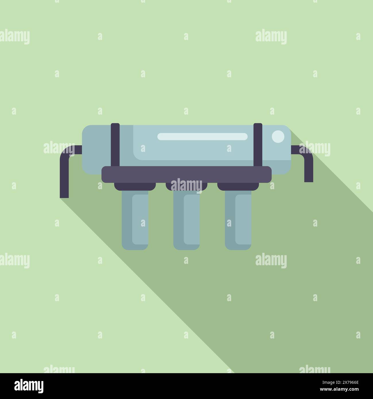 Simple vector illustration of a water filter icon with a minimalistic ...