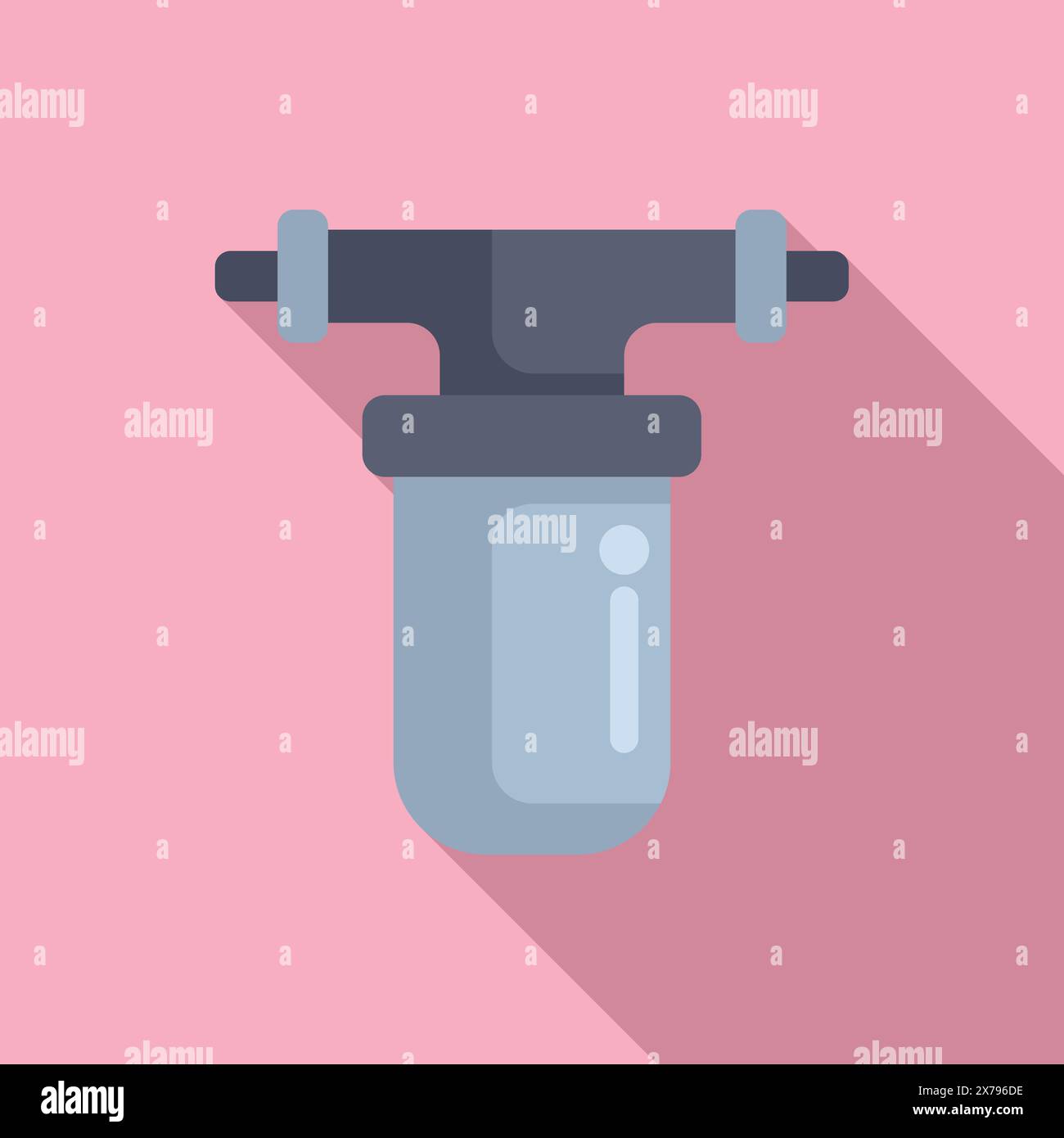 Simple vector illustration of a lab dropper, depicted in modern flat ...