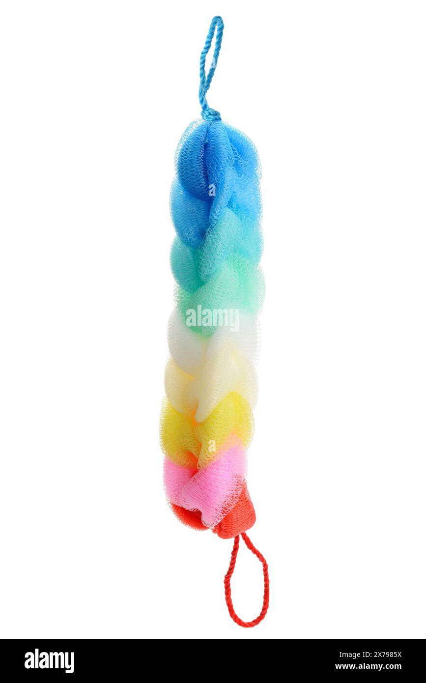 Sponge bathing isolated on white Stock Photo - Alamy