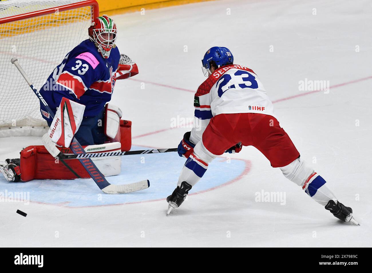 Prague, Czech Republic. 18th May, 2024. LUKAS SEDLAK (R) of Czech ...
