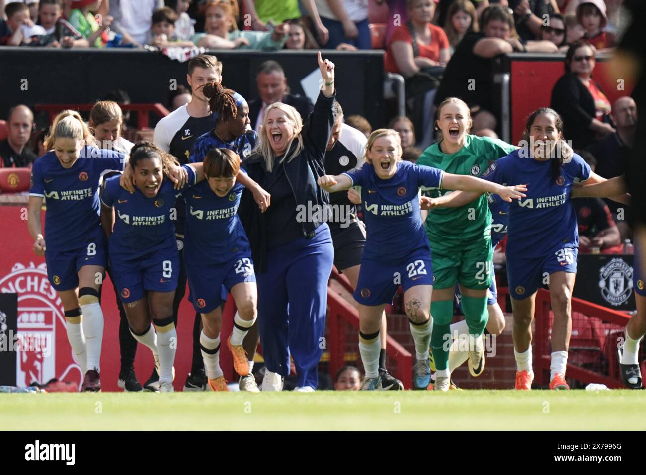 UK. 18th May, 2024. Manchester United Women v Chelsea Women Women's ...