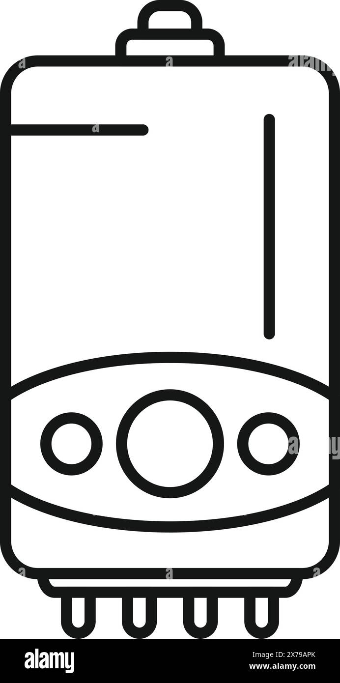 Black and white line art icon of a train's front view, perfect for ...