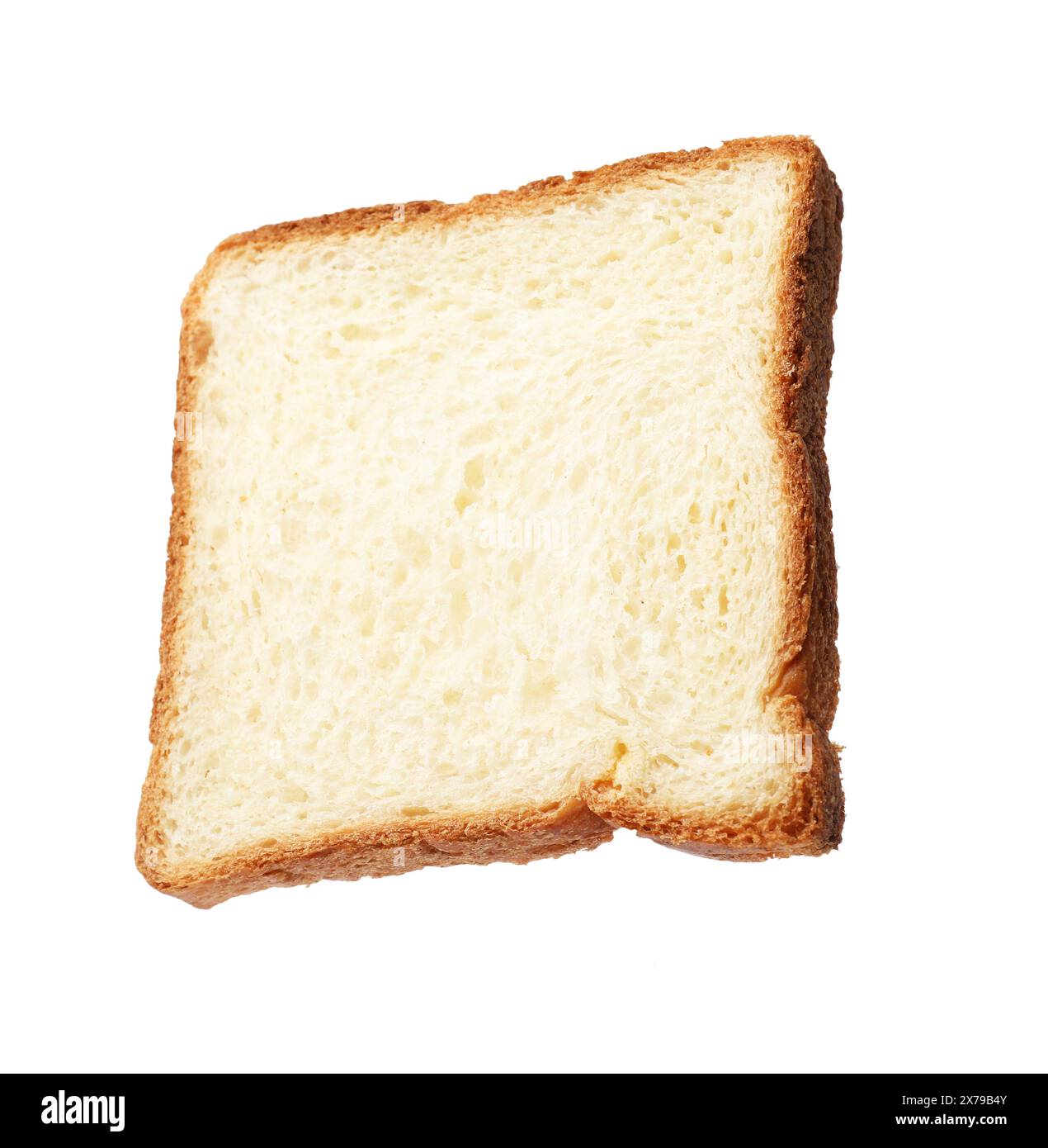 One piece of fresh toast bread isolated on white Stock Photo - Alamy