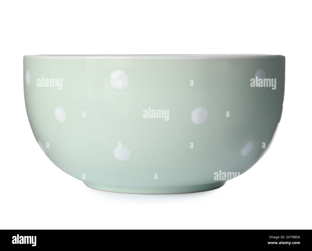 One beautiful ceramic bowl isolated on white Stock Photo - Alamy