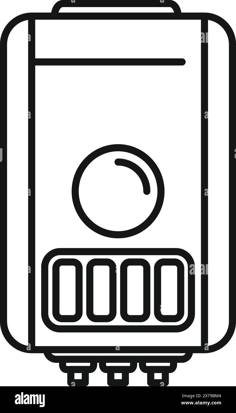 Central heating furnace Stock Vector Images - Alamy