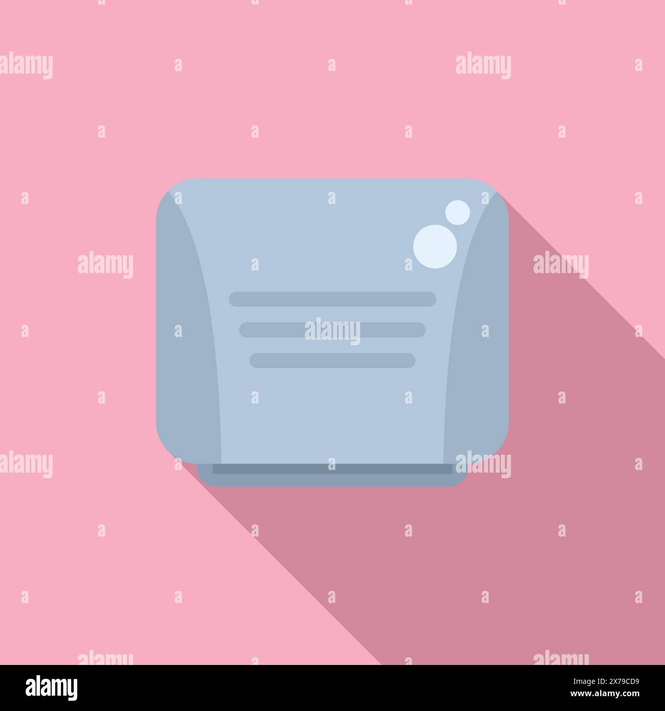 Minimalist icon of a modern air conditioning unit on a pink background ...