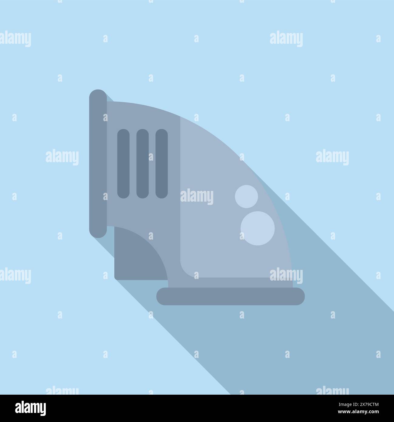 Simplistic vector design of a classic train headlight against a pastel ...